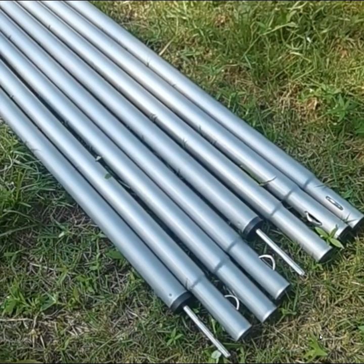 Outdoor camping canopy pole tent support pole extra long campsite pole ...