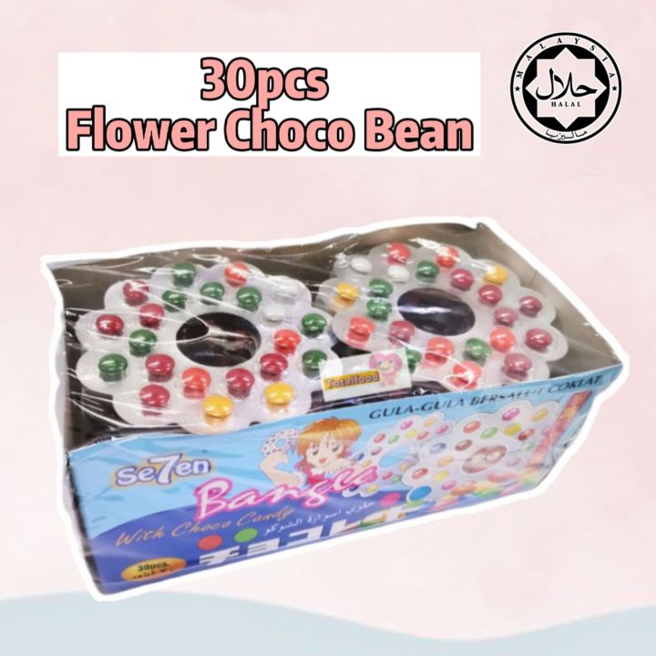 Se7en Flower Choco Bean Bangle Candy Gula Bersalut Coklat 30pcs Lazada