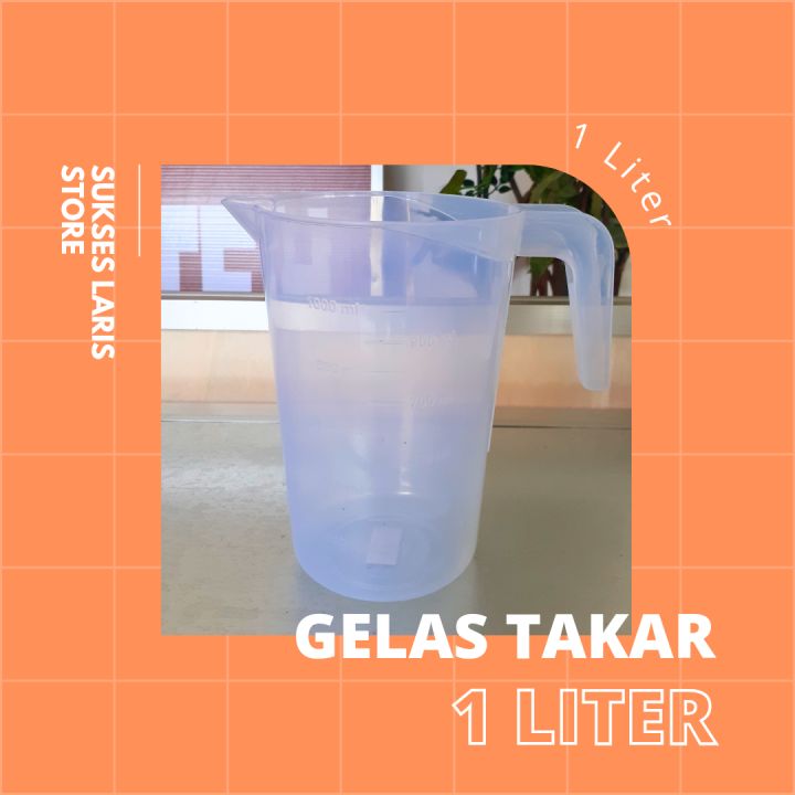 GELAS TAKAR 1 LITER 1000 ML | GELAS UKUR 1 LITER | GELAS TAKAR PLASTIK ...
