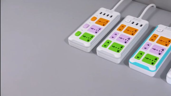 U.S Plug Socket Power Extension 4 Ports USB Socket Extension Socket ...