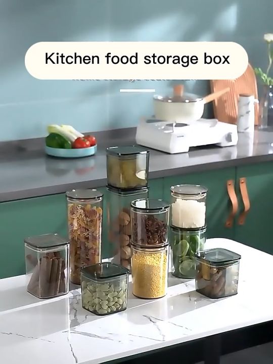 OZI Transparent Plastic Storage(Circle) Food Containers Kitchen food ...