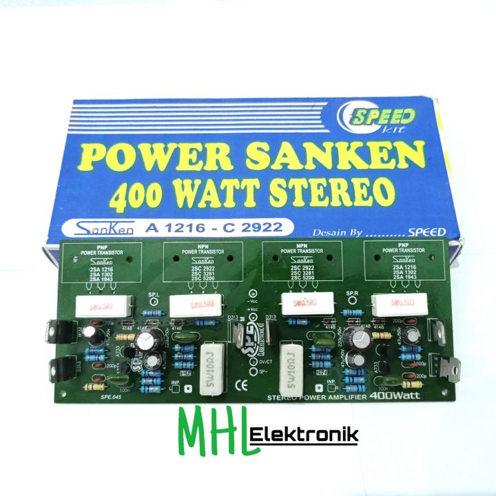 Kit Power Amplifier Sanken 2 x 400 Watt Stereo By Speed | Lazada Indonesia