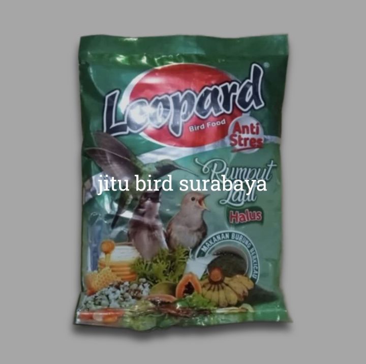 LEOPARD HIJAU PAKAN PUR VOER HALUS ALUS PAKAN BURUNG PLECI KOLIBRI DLL ...