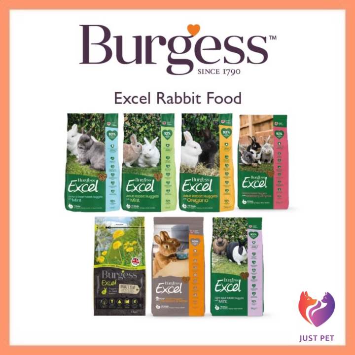 [DOUBLE LAYER BUBBLE WRAPPING] Burgess Excel Rabbit 1.5kg | Lazada