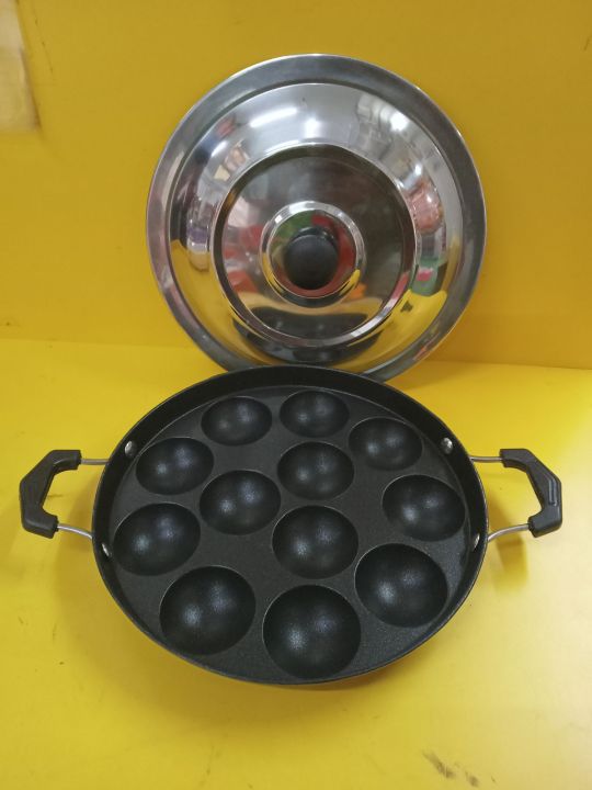 AJANTA NONSTICK KULI PANIYARAM PAN 12 CAVITY | Lazada