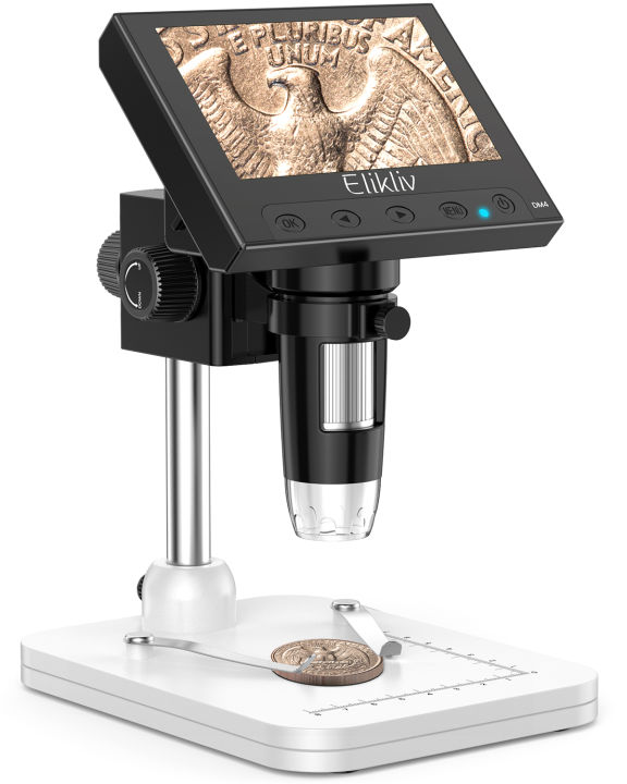 [🚚Local stocks🚚]Elikliv 4.3 Inch LCD DM4 1000X Video Digital Microscope ...