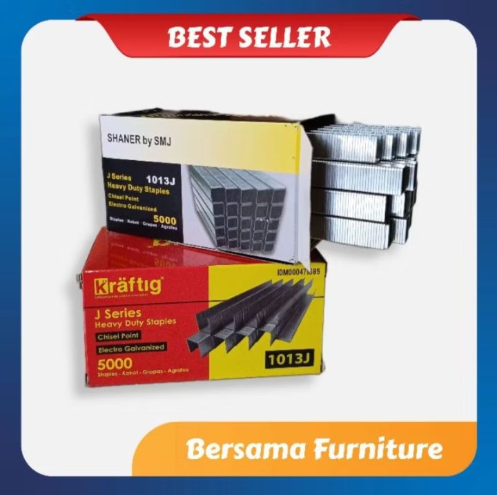 isi Staples tembak KRAFTIG SHANER SMJ 1013J / Refil Staples paku tembak ...