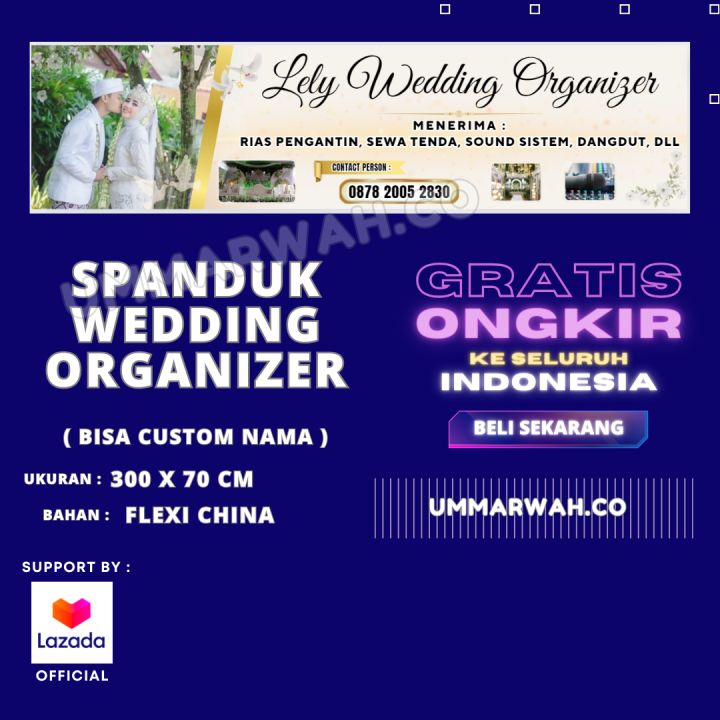 Spanduk BANNER Wedding Organizer | Lazada Indonesia