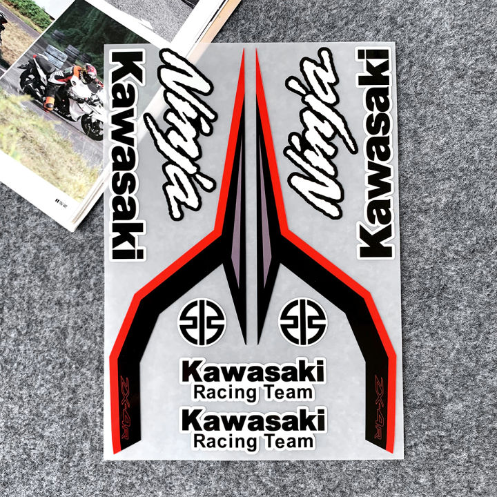 Reflective ZX4R Stickers Motorcycle Headstock Decals for Kawasaki ZX4R ...