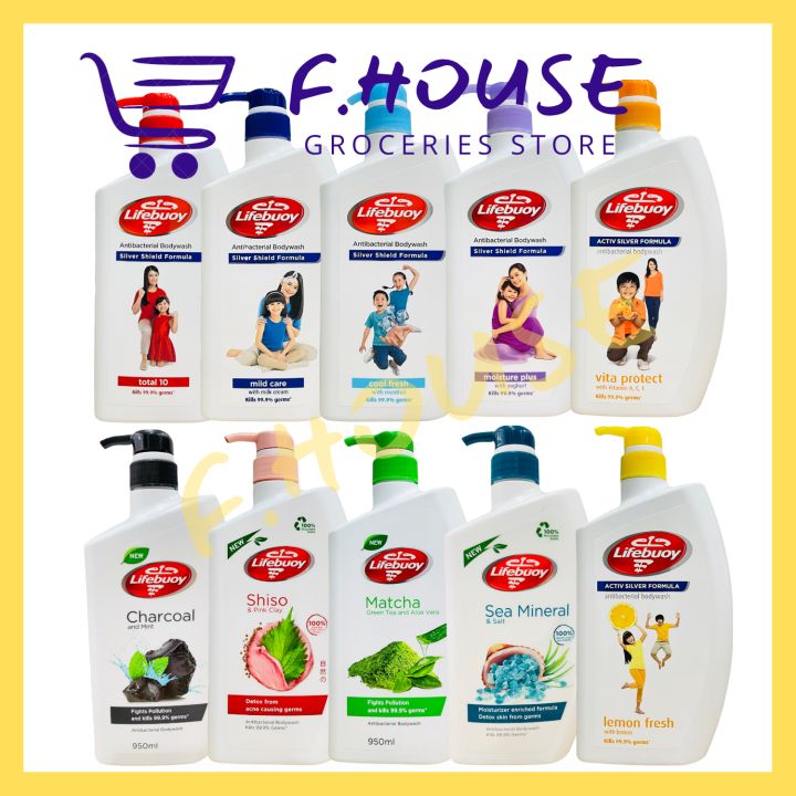 Lifebuoy Antibacterial Body Wash (900ml / 950ml) - 11 Variants | Lazada