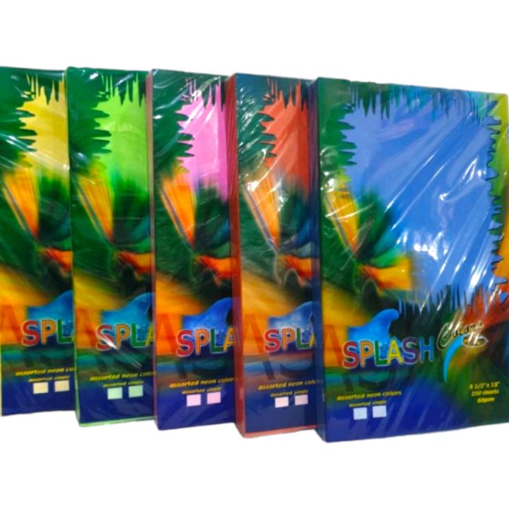Splash Colored Paper 80 Gsm- 250 Sheets | Lazada PH