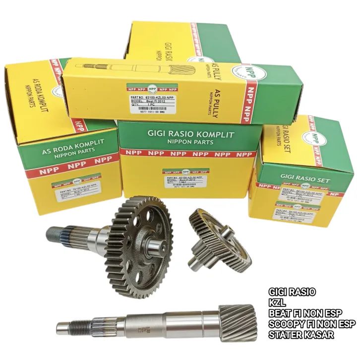 GIGI RASIO KOMPLIT 1SET KZL BEAT FI 2103 STATER KASAR SCOOPY FI VARIO ...