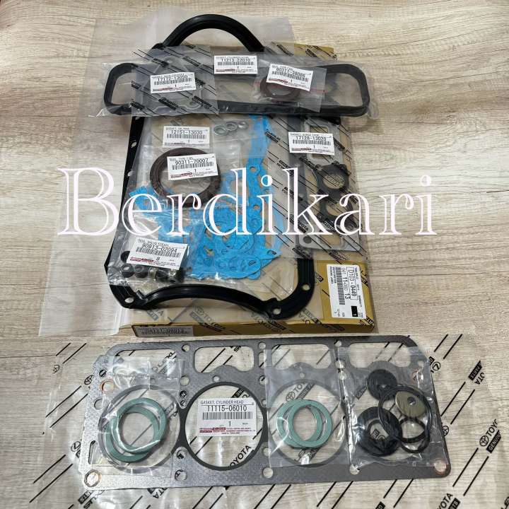 GASKET KIT ENGINE PERPAK DEKSEL PACKING SET TOYOTA KIJANG 7K BENSIN 1.8 ...