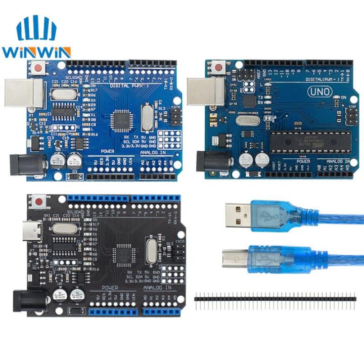 Uno บอร์ดพัฒนา R3 CH340G + MEGA328P ชิป SMD 16MHz สำหรับ Arduino บอร์ด ...