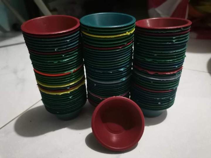 Plastic puto Cup 1kg Assorted Color Medium Size | Lazada PH