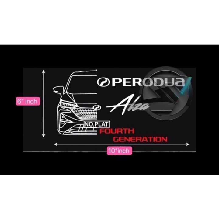 (Ready Stock)Perodua Alza 2022 fourth generation car sticker | Lazada