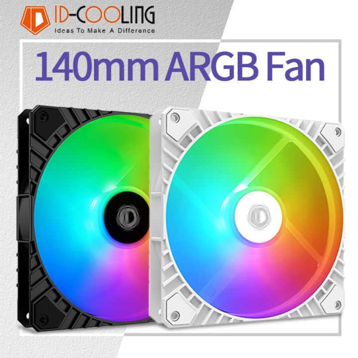 ID Cooling WF-14025-XT ARGB 140mm PC Case Fan Quiet Large Air Volume 14CM Chassic Supports ...