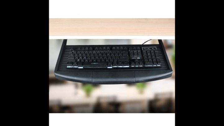 Keyboard Tray Underdesk Keyboard Drawer with Universal Heavy Duty Slide ...