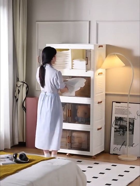 Foldable 5 Layer Cabinet Organizer Storage Durabox Drawer Cabinet ...