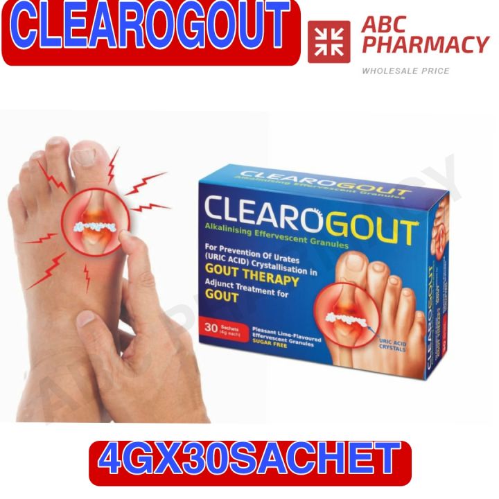 CLEAROGOUT Alkalinising Effervescent Granules 10s (LOOSE) / 30s (BOX ...