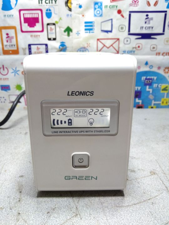 เครื่องสำรองไฟ LEONICS 850va/385w เครื่องเปล่า ไม่มีแบตเตอรี่ มือสอง ...