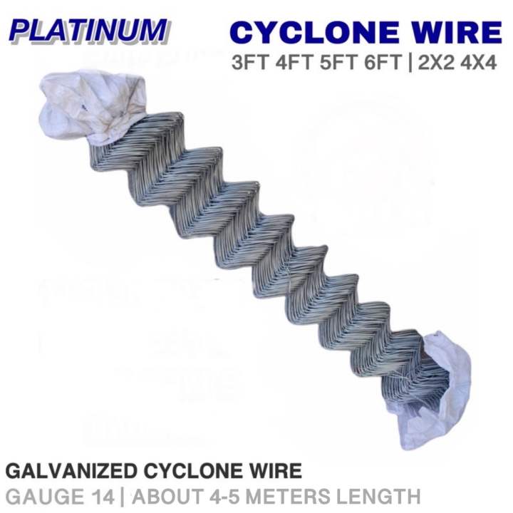 Per Roll | #14 CYCLONE WIRE Makapal Bakod | 3ft 4ft 5ft 6ft | 2x2in ...