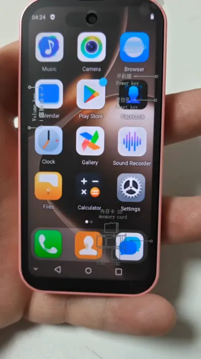 New M17 Pro Mini Smartphone 4G Dual SIM 4.0'' HD Full Screen 2000mAh ...