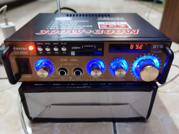 Power Amplifier Karaoke Subwofer 600w Digital Karaoke Led Radio Fm Lazada Indonesia
