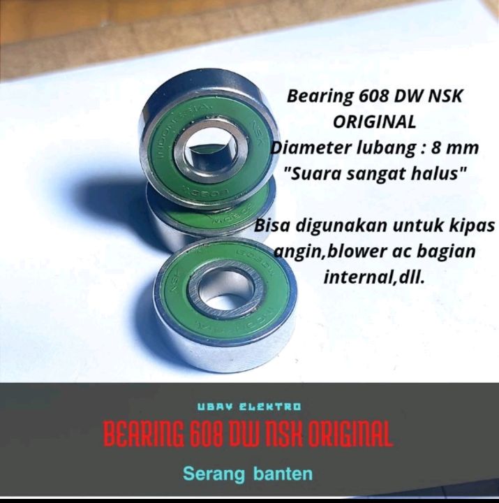 Bearing 608 DW NSK ORIGINAL Diameter Lubang 8 mm | Lazada Indonesia