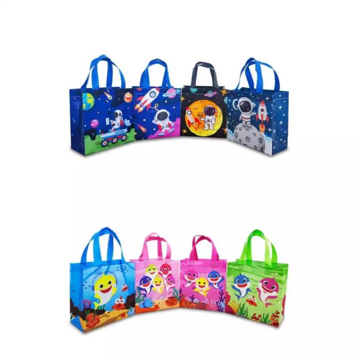 ( 12 pcs ) goodie bag tas ultah anak ,tas spunbond ,TAS ULANG TAHUN ...