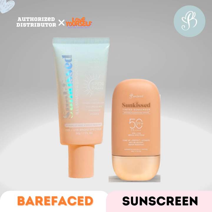 Barefaced Sunkissed and Tinted Sunscreen SPF 50 | Lazada PH