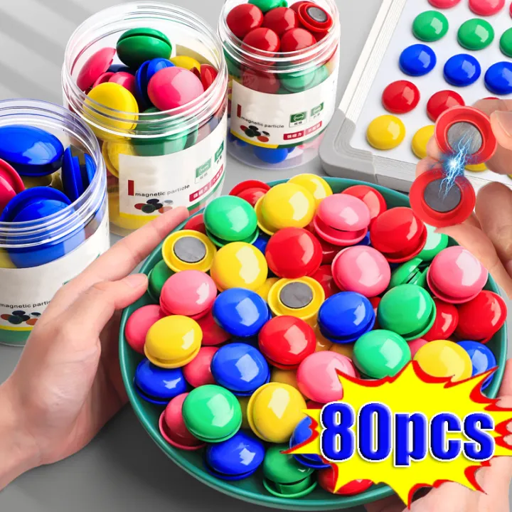 80pcs Blackboard Whiteboard Magnet Stickers, Whiteboard Magnetic Magnet ...