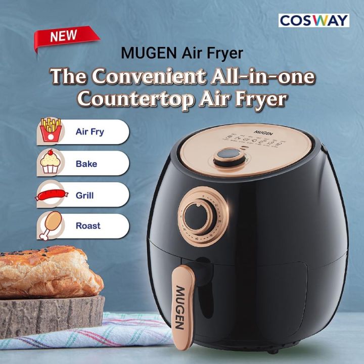 MUGEN Air Fryer nonstick Cosway goreng udara tanpa minyak bake grill ...