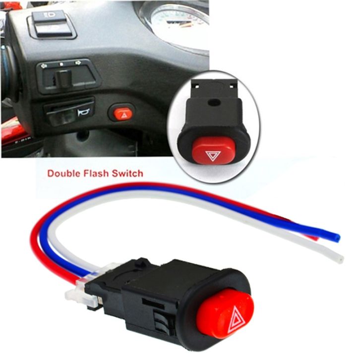 Motorcycle Hazard Light Switch Double Warning Flasher Emergency Signal ...