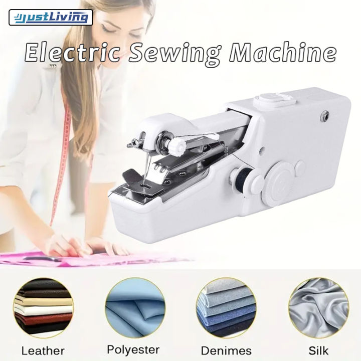 JustLiving 1 Set Handheld Sewing Machine Mini Sewing Machines Portable ...