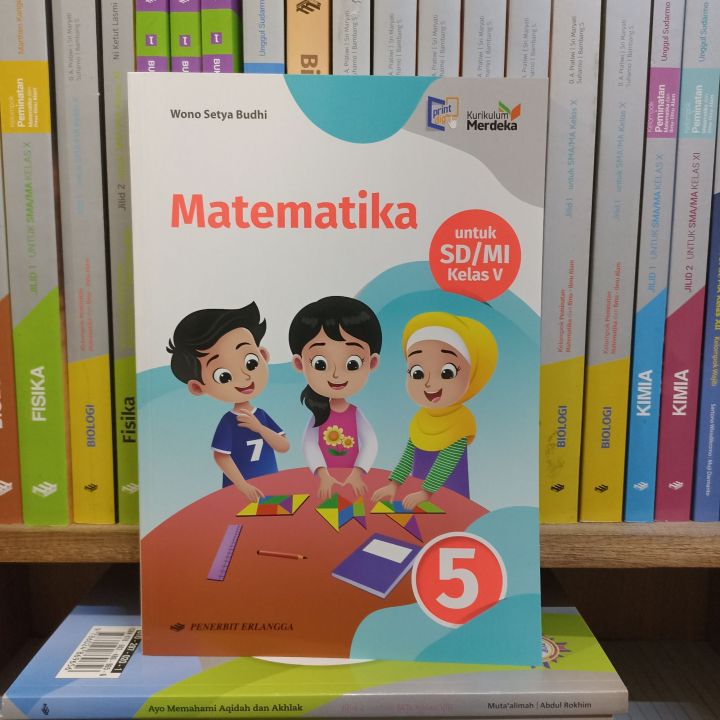 Buku Matematika Kelas 5 SD Kurikulum Merdeka Erlangga | Lazada Indonesia