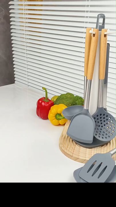 8PCS Kitchen Tools Cooking Tools Set Non-stick Utensils Cooking Tool ...