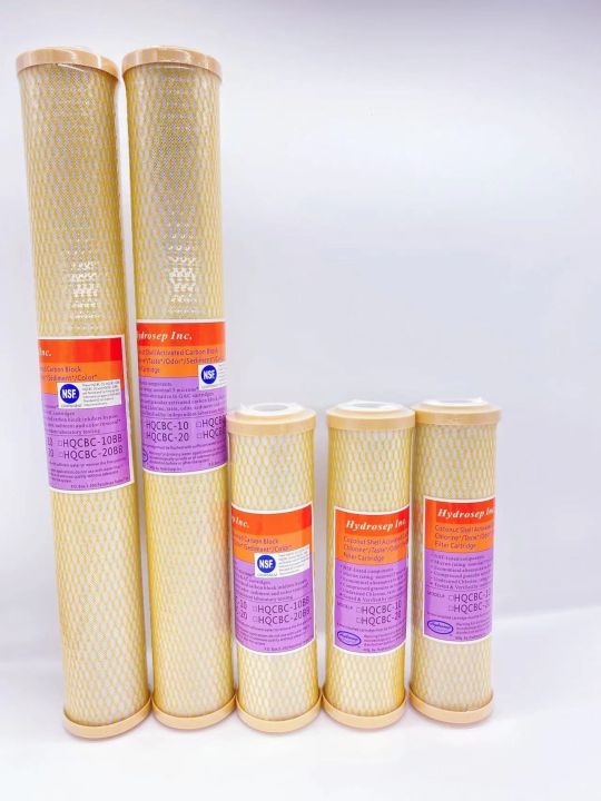 Hydrosep 10SL and 20SL Activated Carbon Block Coconut Shell Filter ...