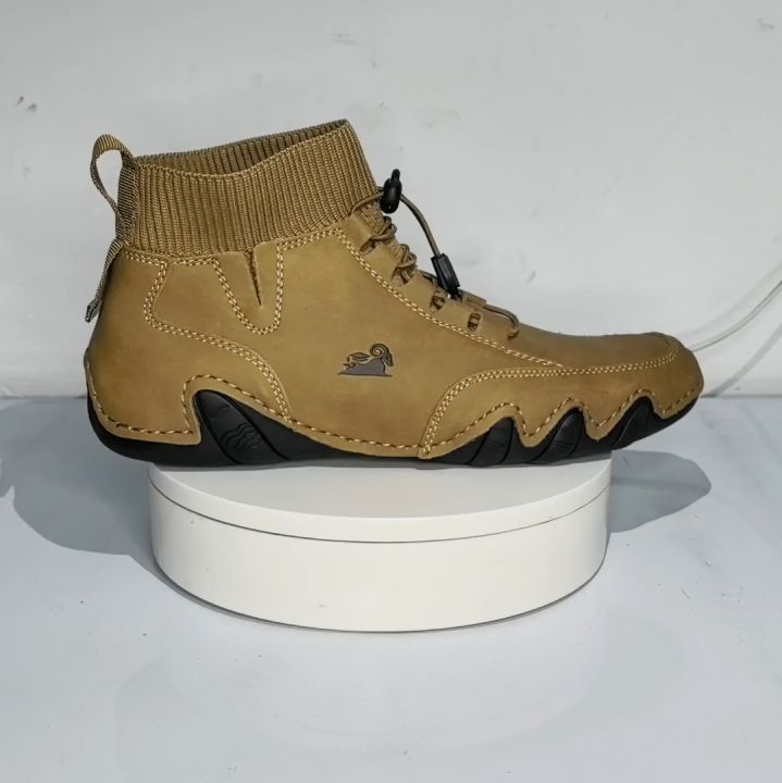 Premium Fashion High Cut Sepatu Boots Pria Keren Murah Kerja Martin ...