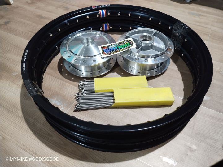 honda wave 100 rim set ( stainless rios) drum type front and rear ...