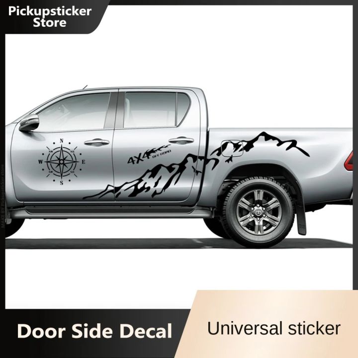 Pickup Side Stickers Graphics 4X4 Mountain Vinyl Decals For Ford F-150 ...