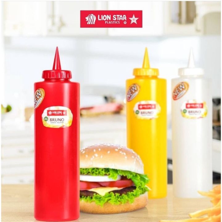 BOTOL SAOS LION STAR BRUNO 550 ML / SAUCE KEEPER / BOTOL MAYONES ...