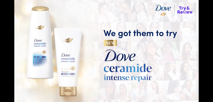 Dove Ceramide Intense Repair Shampoo 650ml Refill Pack for Repairing ...