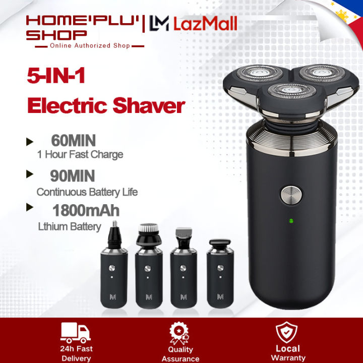 5-IN-1 ORIGINAL 2000MAH FLOATING THREE-HEAD SHAVER IPX7 BODY WATERPROOF ...