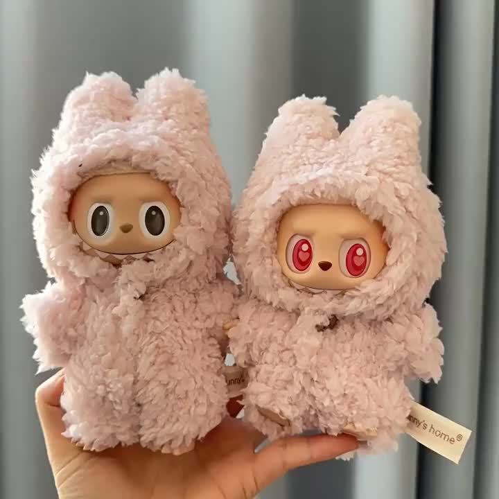 For 15-17cm Labubu v1/v2 clothes outfit pendant Labubu sitting party ...