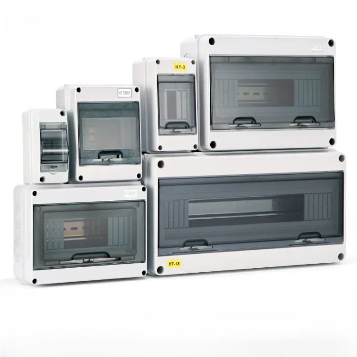 Free Shipping HT Series Junction Box 2/3/5/8/12/15/18/24WAY PC Plastic Outdoor Electrical IP65 ...