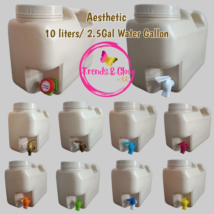 10 liters/2.5Gal Water Gallon Aesthetic Coffee Beige Color | Lazada PH