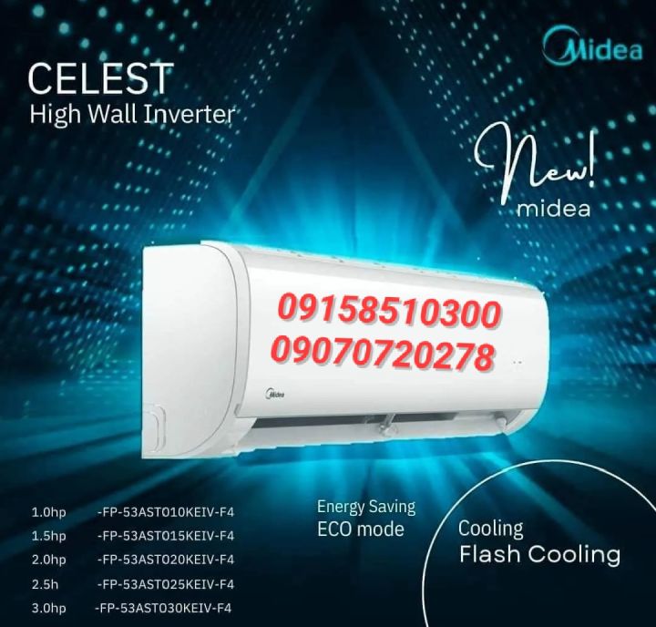 MIDE'A 2.0hp Celest Inverter Split Type Aircon | Lazada