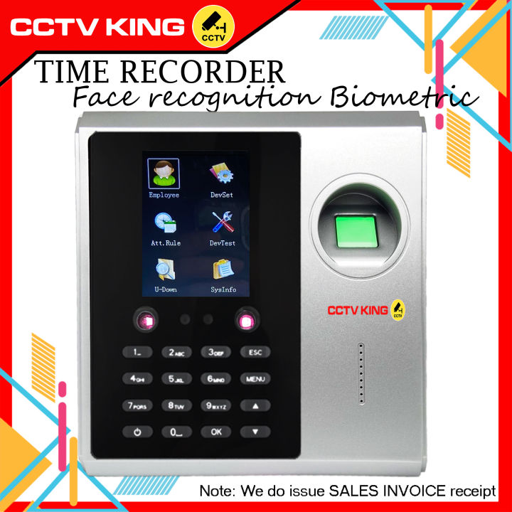 CCTV KING Face Recognition and Fingerprint Biometric Time Recorder ...