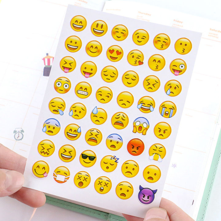 stiker emoji 1 lembar - cute sticker - stiker lucu - sticker emoticon ...